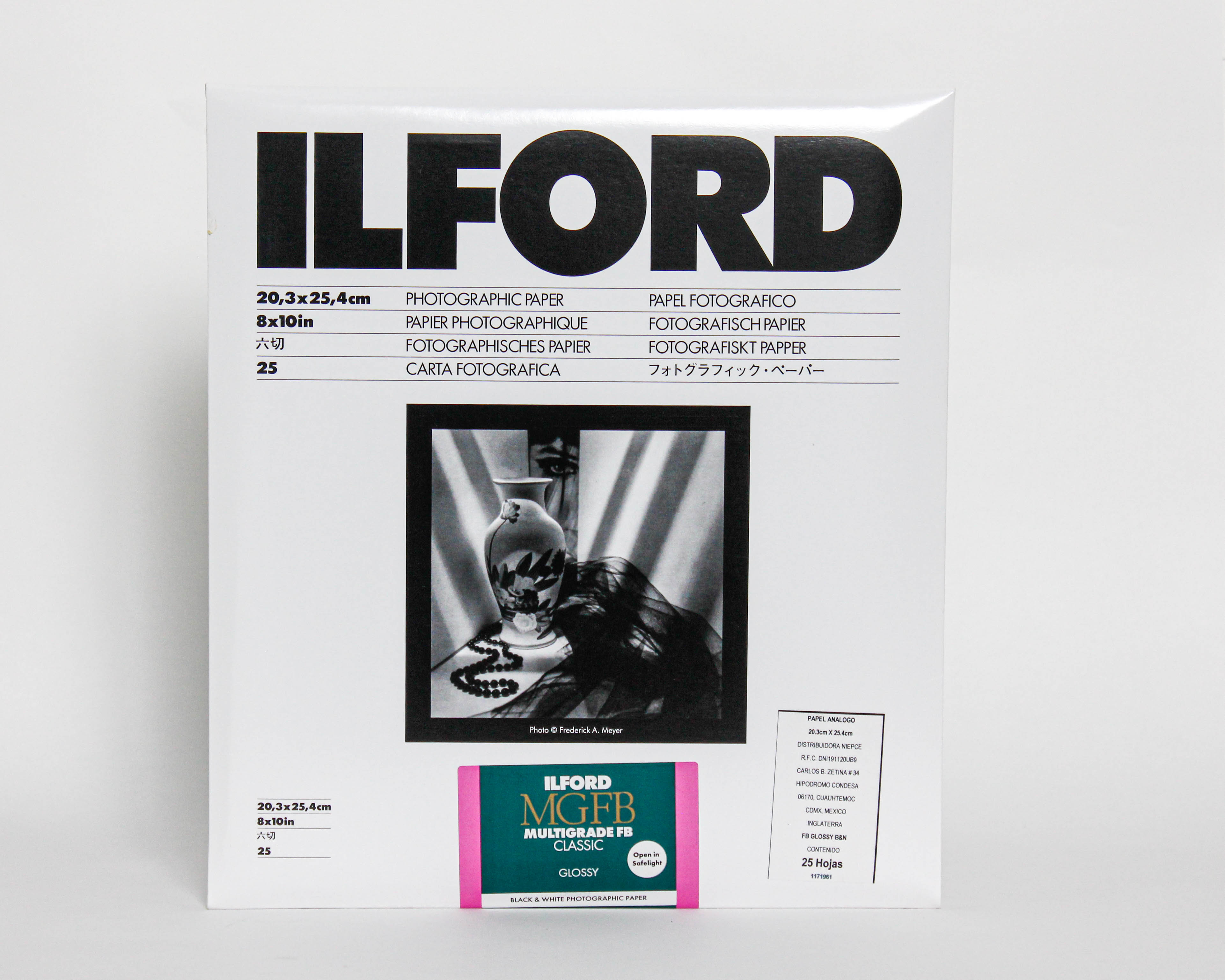 Papel fotográfico ILFORD MGFB Classic Glossy 8"x10 25H – NIEPCE